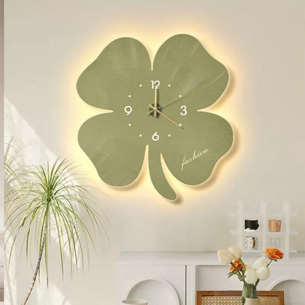LumeBloom Backlit Wall Clock – Silent, Glowing Floral Timepiece – The ...