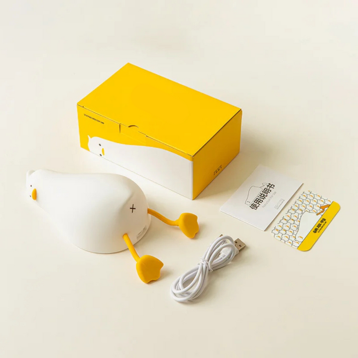 GlowQuack Lazy Duck Light – Soft Silicone Touch Lamp & Phone Stand ...