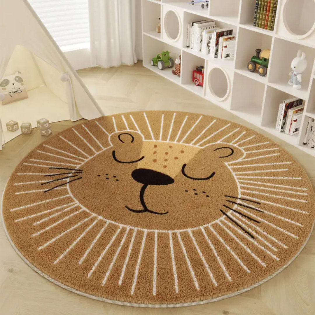 Soft and Fluffy Animal Rugs for Kids – Cozy Round Bedroom & Playroom ...